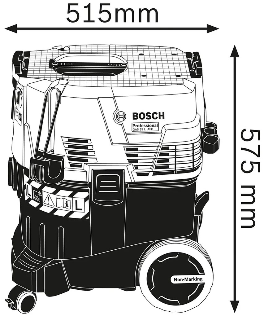 BOSCH GAS 35 L AFC PROFESSIONAL Vysavač na suché i mokré vysávání 06019C3200