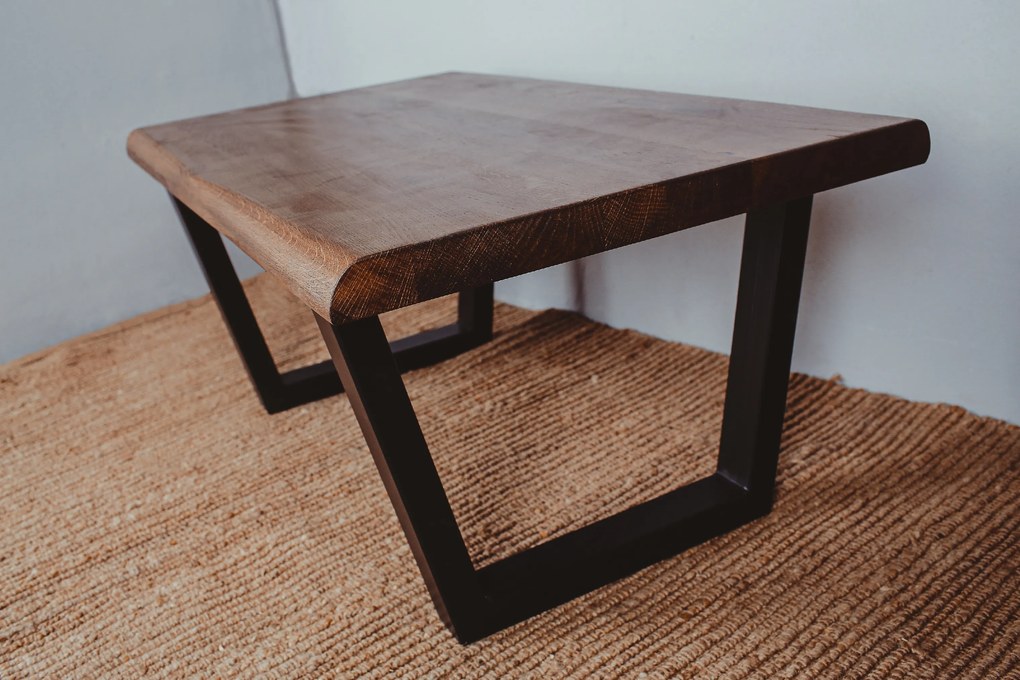 Wudboys Konferenční stolek NATU Barva kovu: Černá, Dřevo: Jasan, Rozměr: 1000x600, moderní skandinávský styl