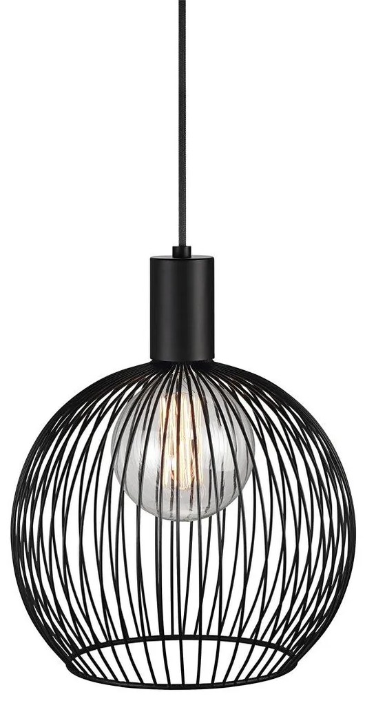 NOR 84243003 Závěsné svítidlo Aver 30 1x60W E27 černá - NORDLUX