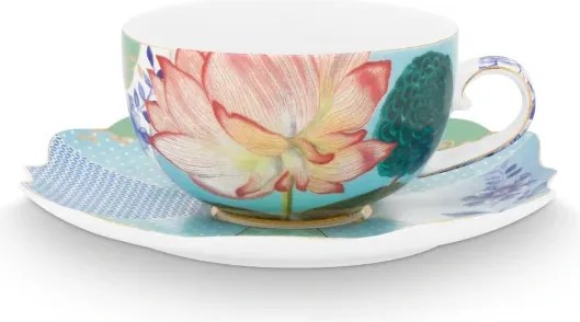 Pip Studio Royal Multi cappuccino šálek s podšálkem 210ml, barevný (cappuccino šálek s podšálkem)