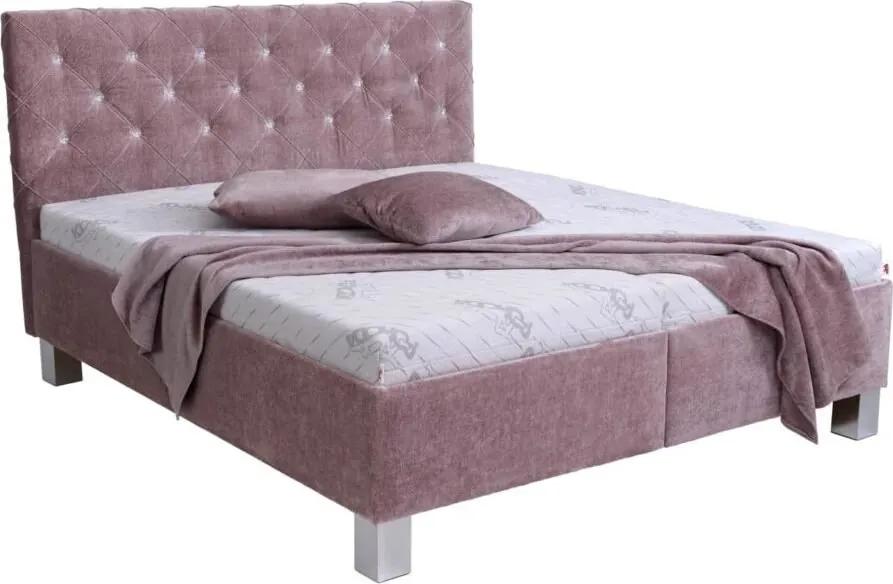 Pohoda Čalouněná postel CAMERON s úložným prostorem a volně loženou matrací | Látka: Ema 4,Šířka matrace: 160 cm
