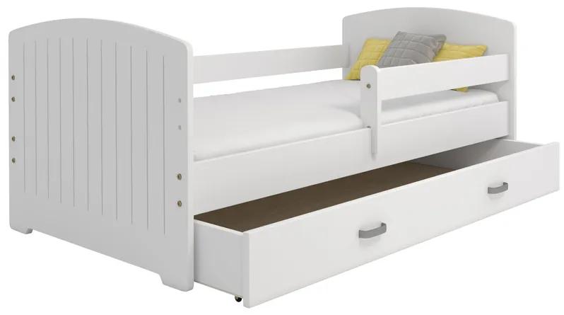 ImportWorld Dětská postel Magdaléna 80x160 B5, bílá/bílá + rošt a matrace