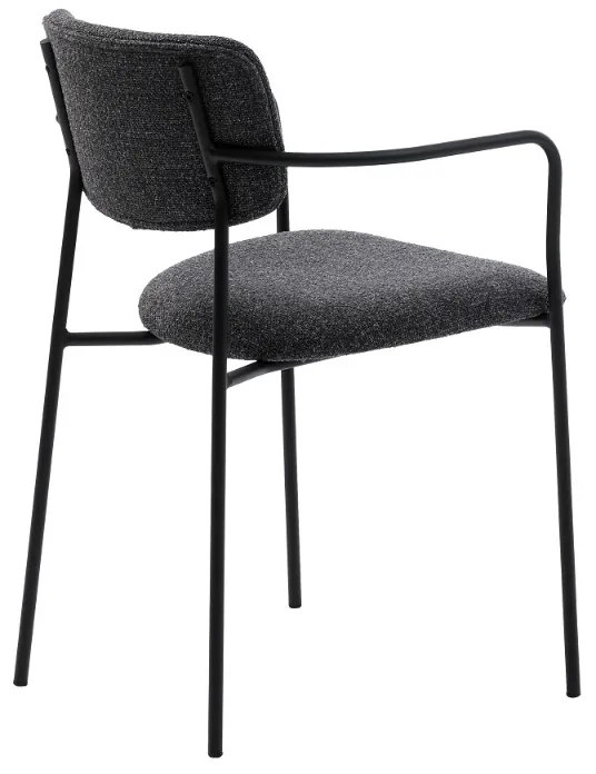 Designová jídelní židle Quirinus tmavě šedá