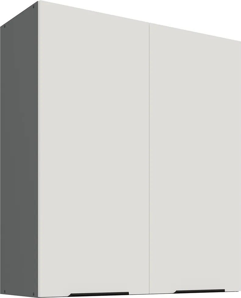 ARIA aw | horní skříňka 80 G-90 2F policová | 80 cm | VYSOKÁ | ANTI FINGERPRINT povrch | antracit/bílá