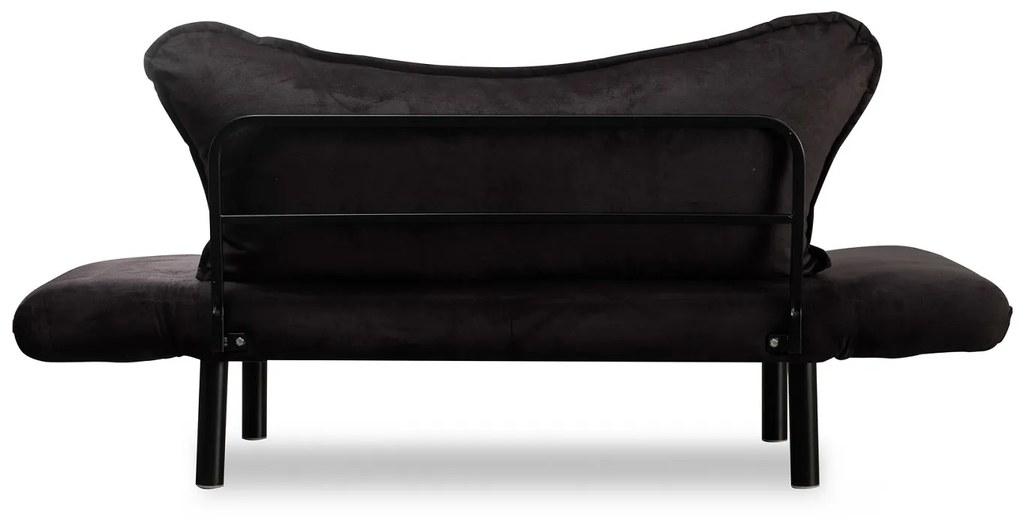 Designová rozkládací pohovka Wenda 140 cm černá