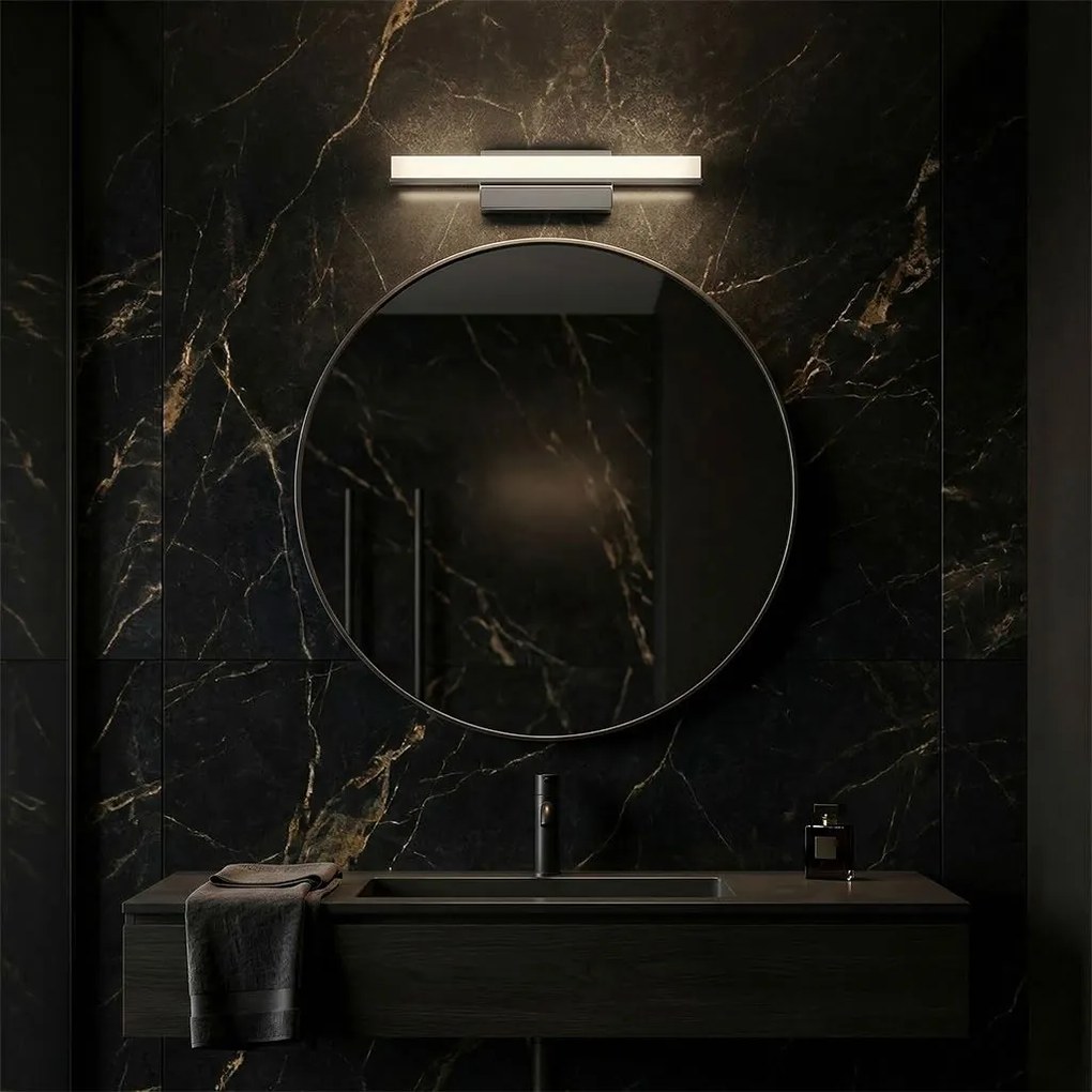 Toolight Toolight, LED nástěnné svítidlo 42cm, 6W, 4000K, 500lm, APP1845-1W, chromová, OSW-66000