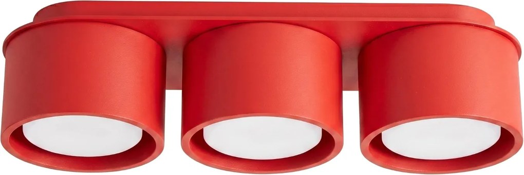 Sollux Lighting Stropní svítidlo MODO 3 červené GX53