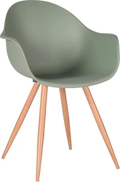 LABEL51 Dining chair Parma - Forest - Plastic Color: Forest