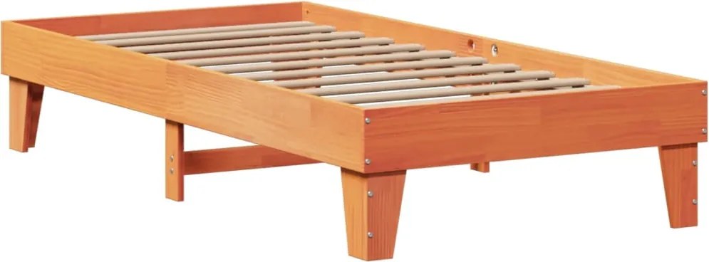 Postel bez matrace voskově hnědá 75 x 190 cm masivní borovice 3308869