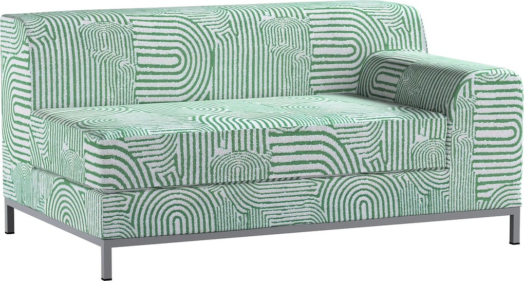Potah na pohovku IKEA, pravé provevedení Kramfors 2-místná barva zelená látka pletený vzor, vzorované