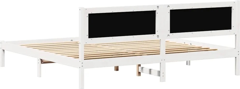 Rám postele Světle šedá 200 x 200 cm Masivní borové dřevo 3394237