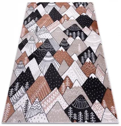 Dětský kusový koberec FUN Hory Lesy krémový Rozměr: 160x220 cm