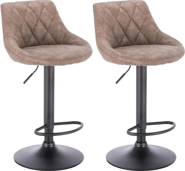 Barová židle 2x Hawaj CL-3235 Taupe (šedohnědá)