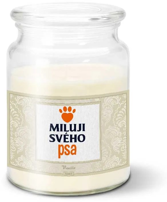 Sablio Svíčka Miluji svého psa - 500 g