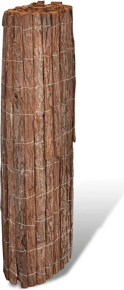 Zahradní plot z kůry 400 x 100 cm 141604