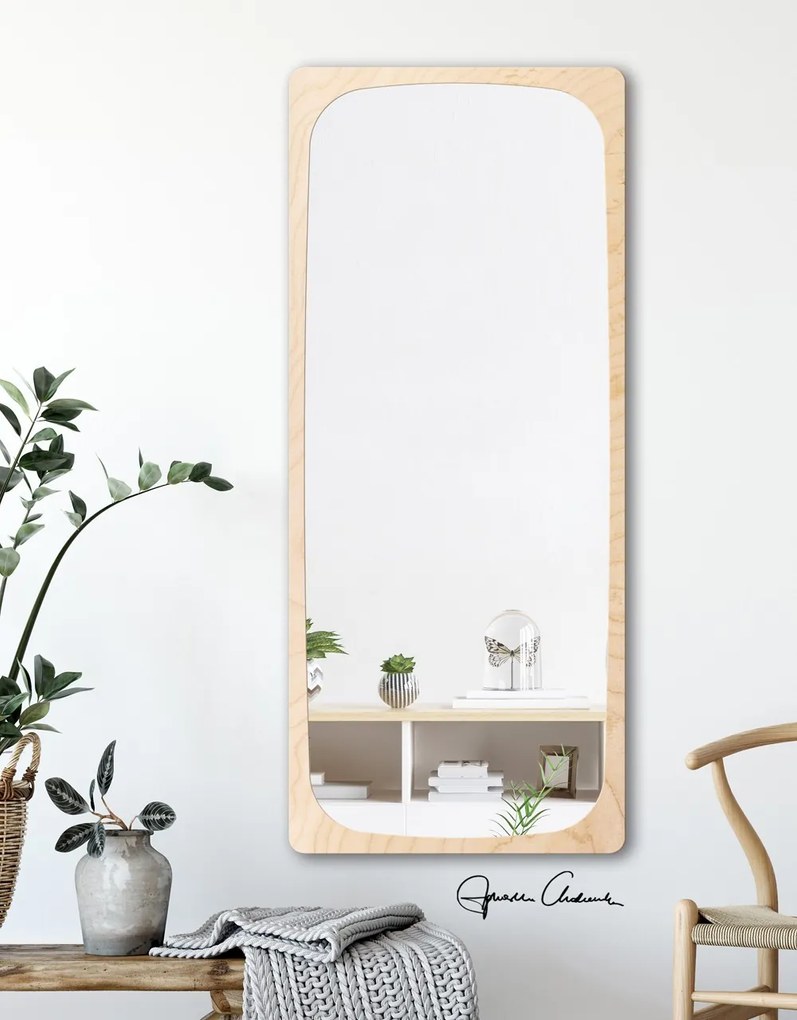 Zrcadlo Ferolini Wood Rozměr: 55 x 120 cm