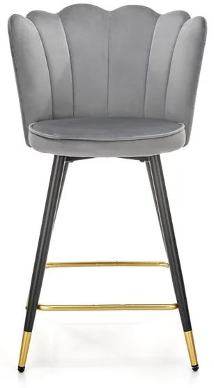 HALMAR H106 barová židle šedá
