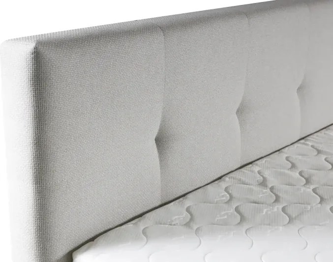 Kontinentální boxspring postel AMBER, 200x180, krémová (barell 03)