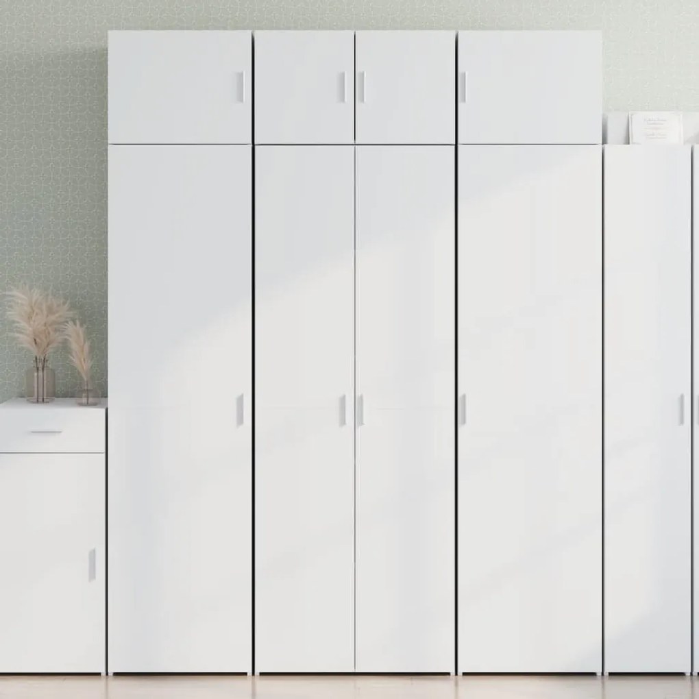 Skříň highboard bílá 70 x 42,5 x 185 cm kompozitní dřevo