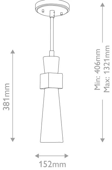 Elstead KRISTY-MP-DG-OPAL - Lustr na tyči KRISTY 1xE27/40W/230V pr.15,2cm měděná