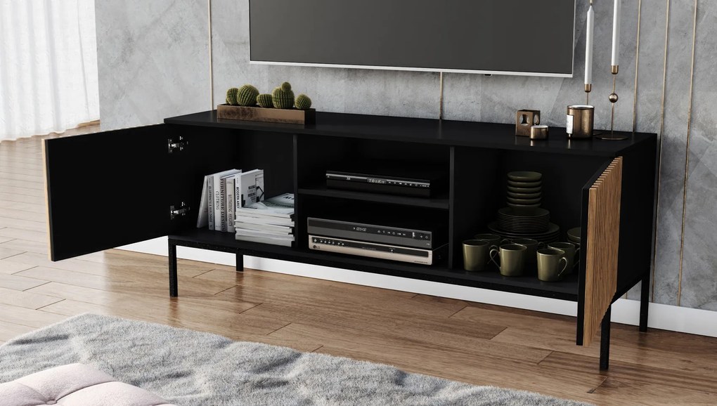 Meorati 150 TV skříňka otřepy/Řemeslný dub
