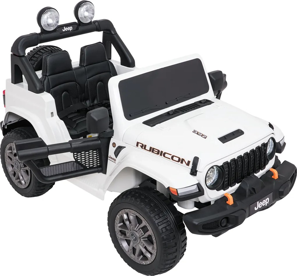 Ramiz Jeep Wrangler Rubicon LIFT elektrické autíčko pro děti bílé