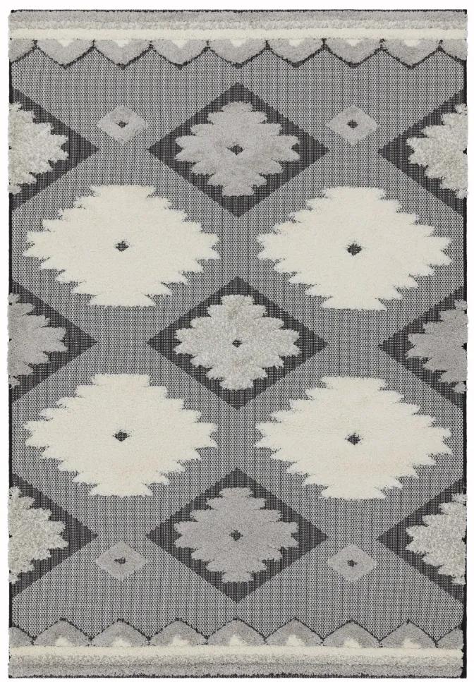 Tribeca Design Kusový koberec Mola Black/Cream Tribal Rozměry: 200x290 cm
