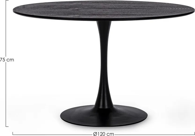Kovový kulatý jídelní stůl ø 120 cm Bloom – Yes Everyday