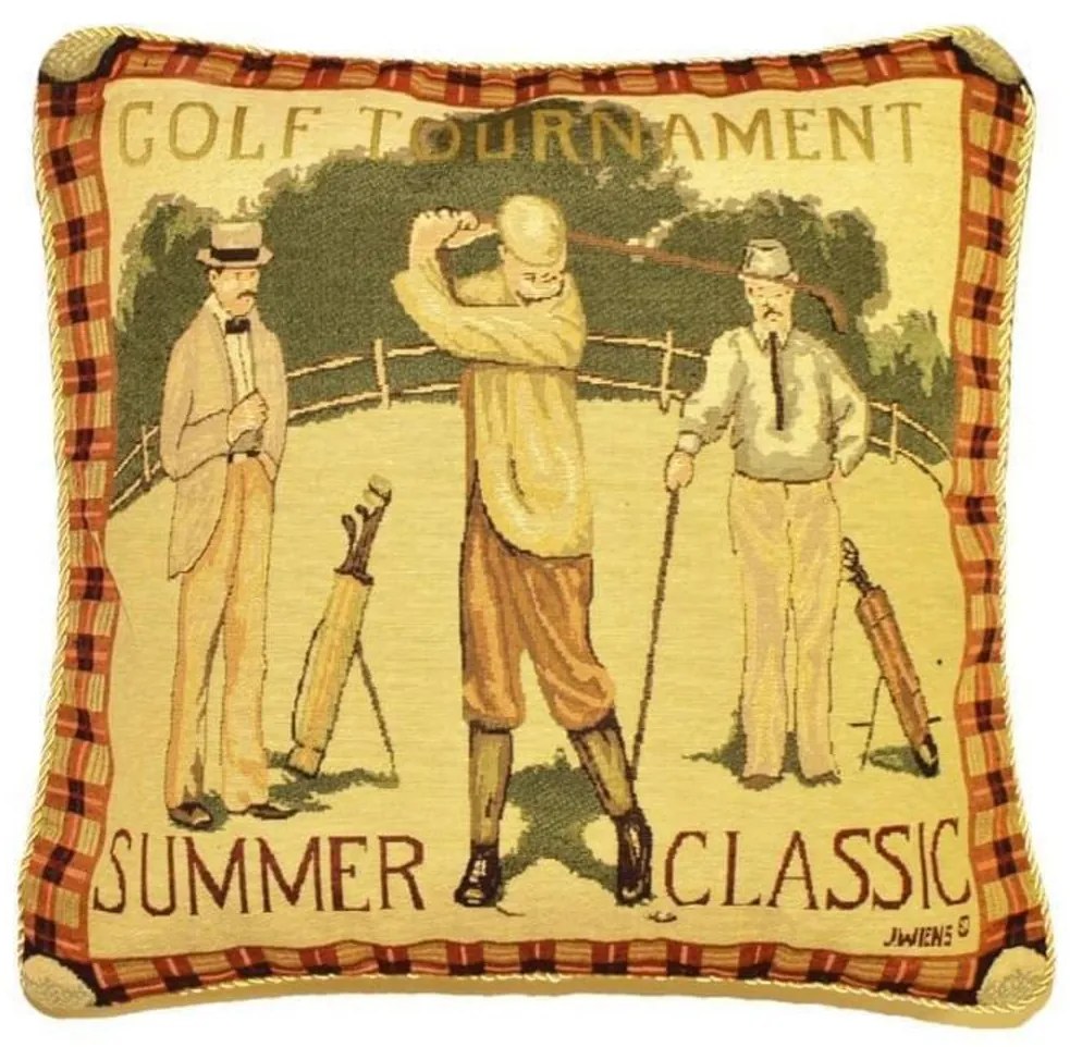 Forbyt  Návlek na polštář, Ornament Golf, barevný, 43 x 43 cm