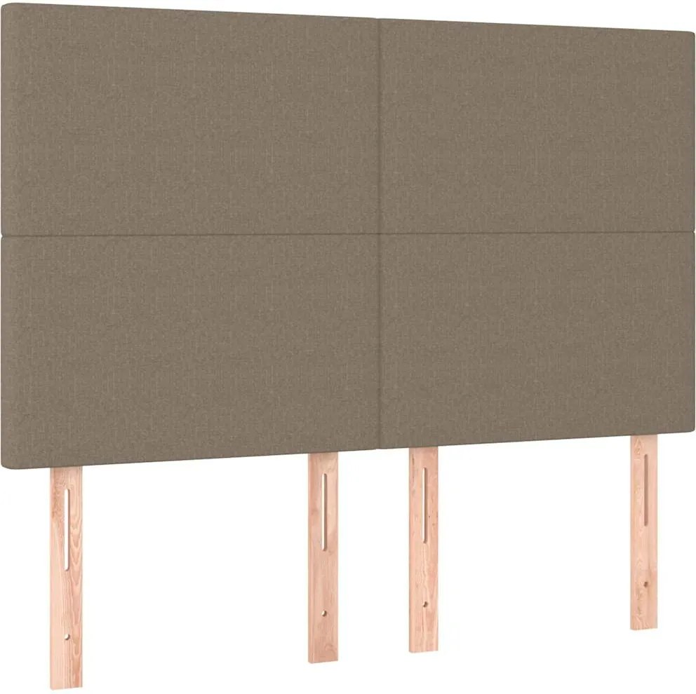Box spring postel s matrací taupe 140x200 cm textil 3131277