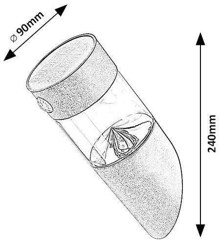 Rabalux 77015 - LED Solární svítidlo se senzorem KAPUAS LED/1,5W/3,7V IP44