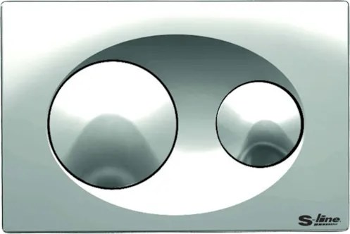 Ovládací tlačítko Ceramia S-Line plast chrom lesk P40-0120