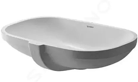 DURAVIT - D-Code Umyvadlo zápustné 495x290 mm, bez otvoru pro baterii, bílá (0338490000)