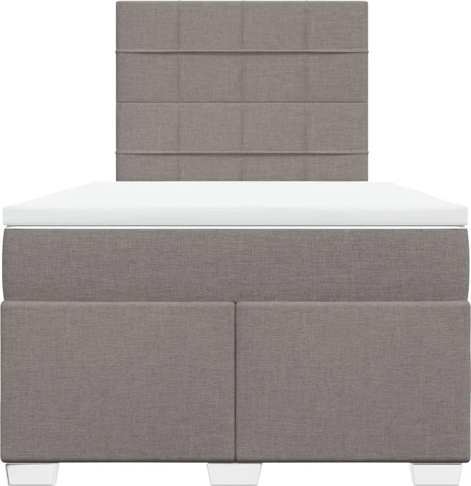Box spring postel s matrací taupe 120x200 cm textil 3290459