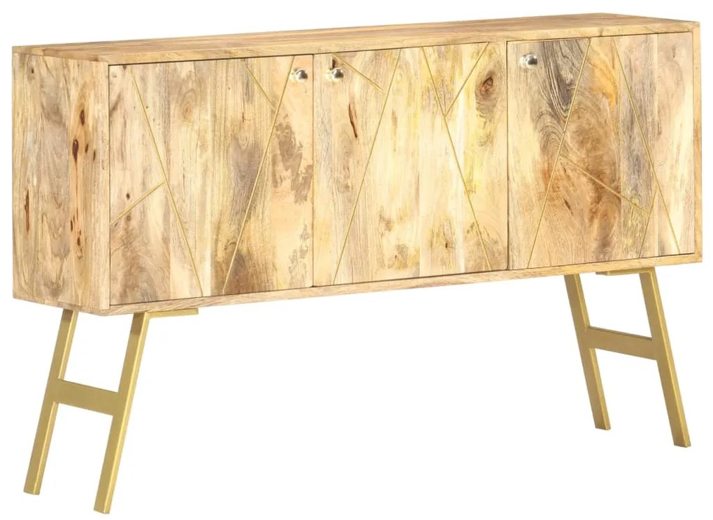 Příborník 118 x 30 x 75 cm masivní mangovníkové dřevo - Default Title