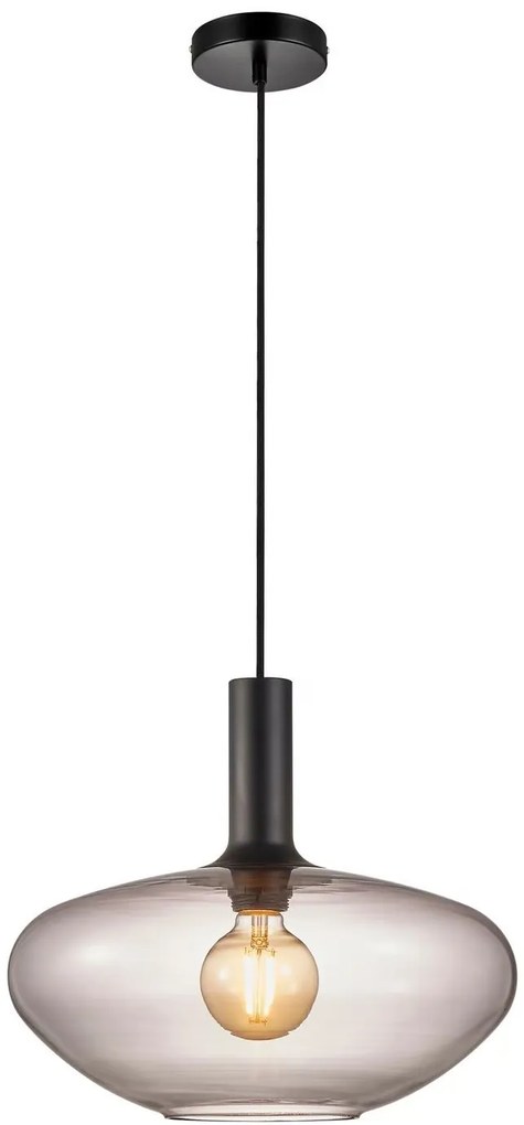 Závěsný lustr z kouřového skla Alton pro žárovku E27 ø35cm  - Nordlux