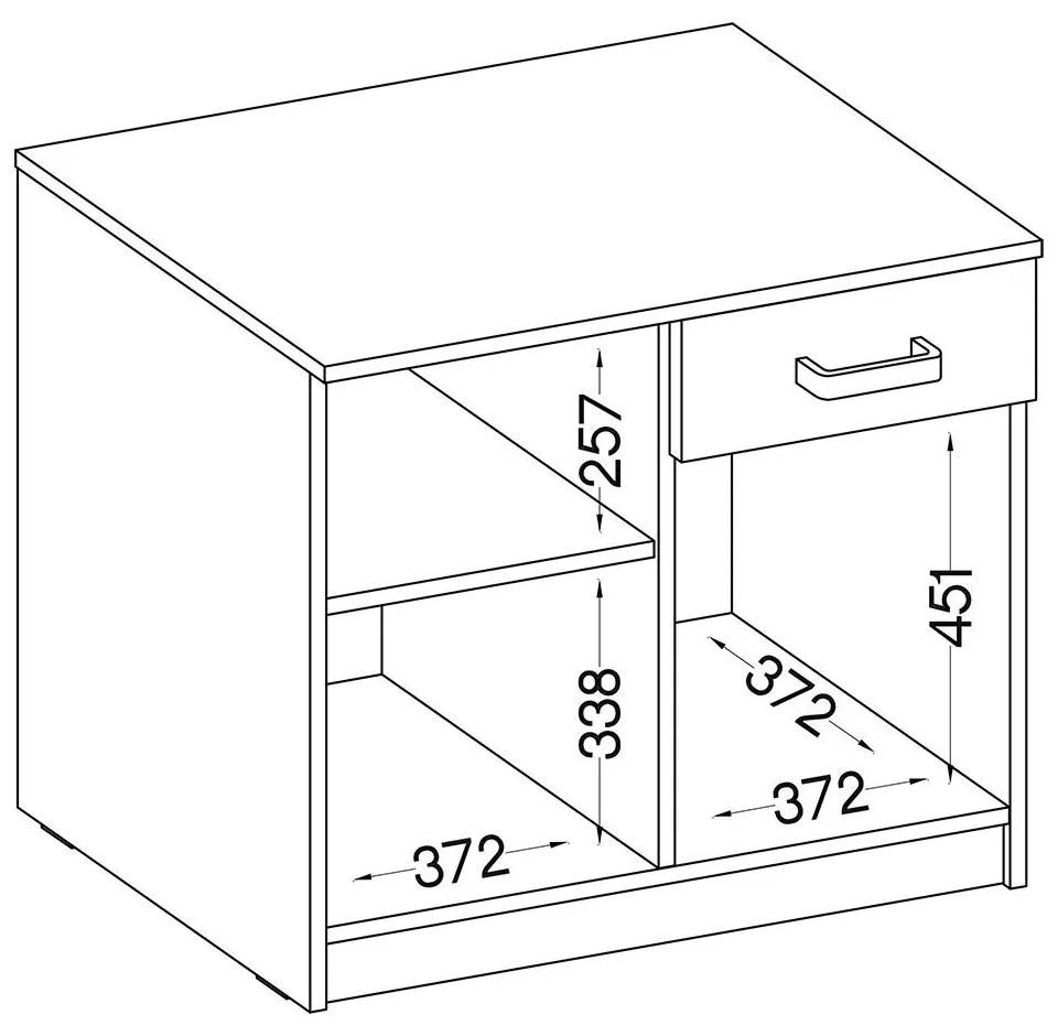 MELTA | komoda AR820 | 79,9 cm | UNI provedení | artisan