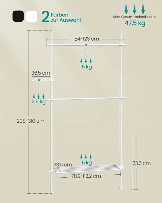 Věšákový stojan HSR136W01