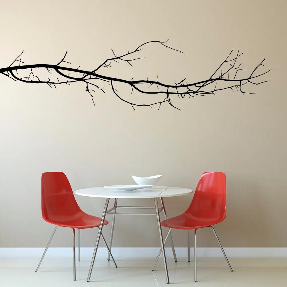 WALLVINIL Samolepky na zeď - Větev stromu Barva: Červená, Velikost: 150x37 cm, Pravá / Levá: PRAVÁ (strom/větev směřuje doprava)