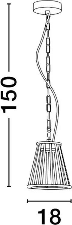 NV 9060207 Venkovní závěsné svítidlo CARINA černý hliník LED 6W 279.09 lm 3000K 220-240V IP65 - NOVA LUCE