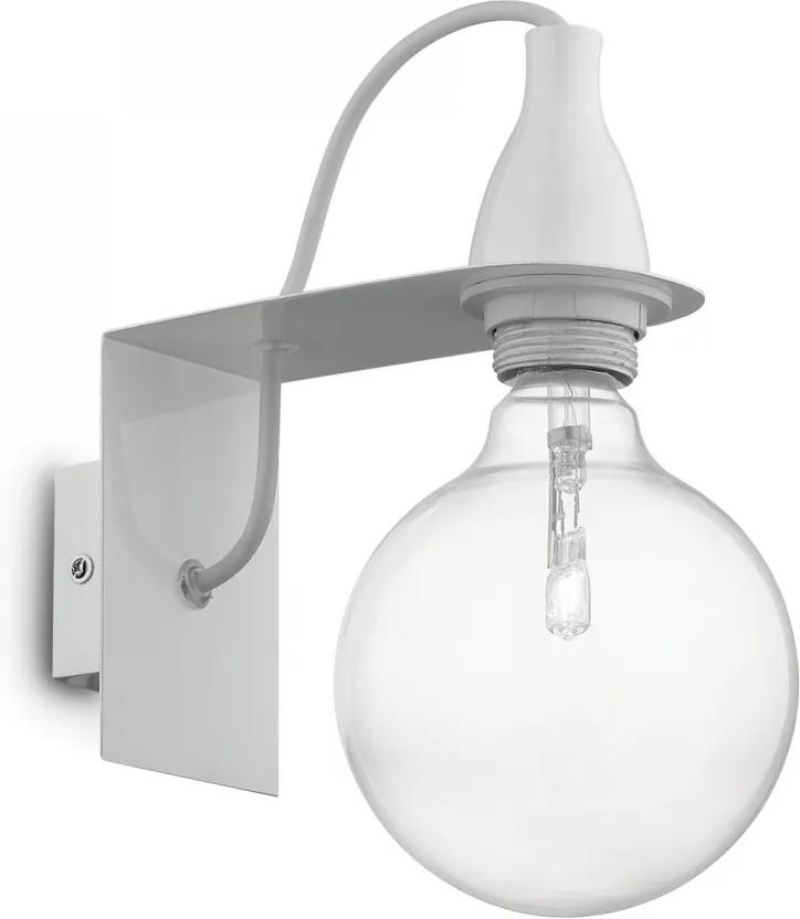 Ideal Lux 045191 nástěnné svítidlo Minimal Bianco 1x70W|E27