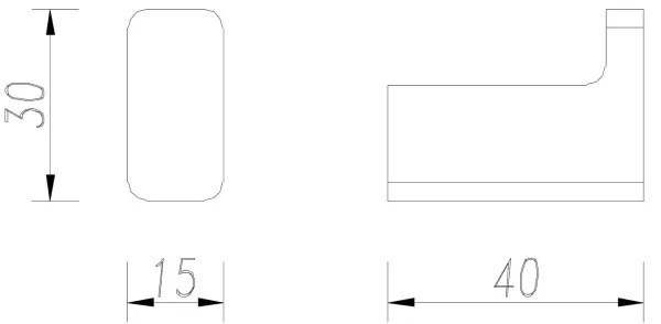 OMNIRES NL80110BL - Nástěnný háček NELSON matná černá