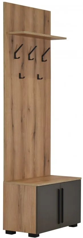 Předsíňová sestava Leonidas 5 - artisan/šedá