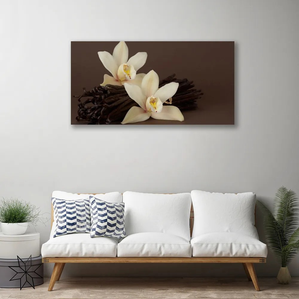 Obraz na plátně Květy Vanilky do Kuchyně 120x60 cm