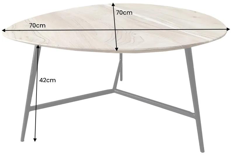 Konferenční stolek DARTELU Dekorhome 70 cm
