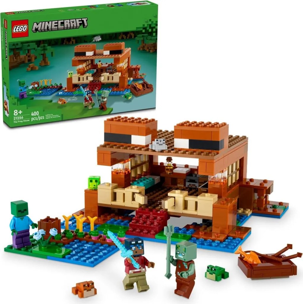 Lego stavebnice lego minecraft 21256 žabí domek