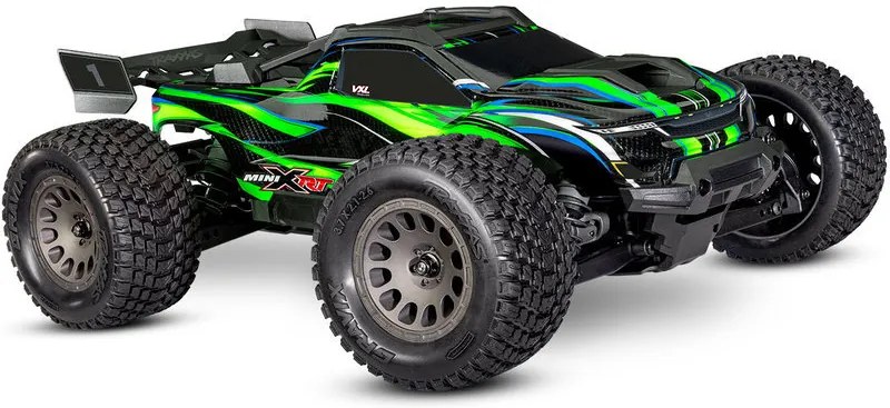 Traxxas mini xrt 1:12 vxl-3s 4wd rtr zelené