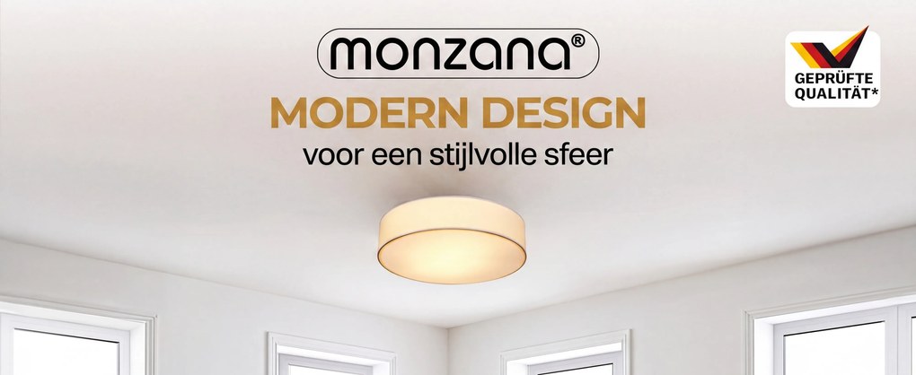 Stropní svítidlo bílý textil Ø38cm