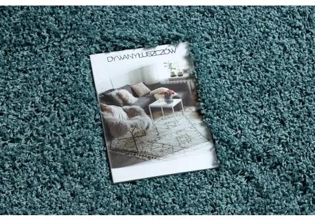 Dywany Luszczow Dětský kusový koberec SOFFI kulatý, shaggy 5 cm modrý Rozměr koberce: 160 cm KRUH