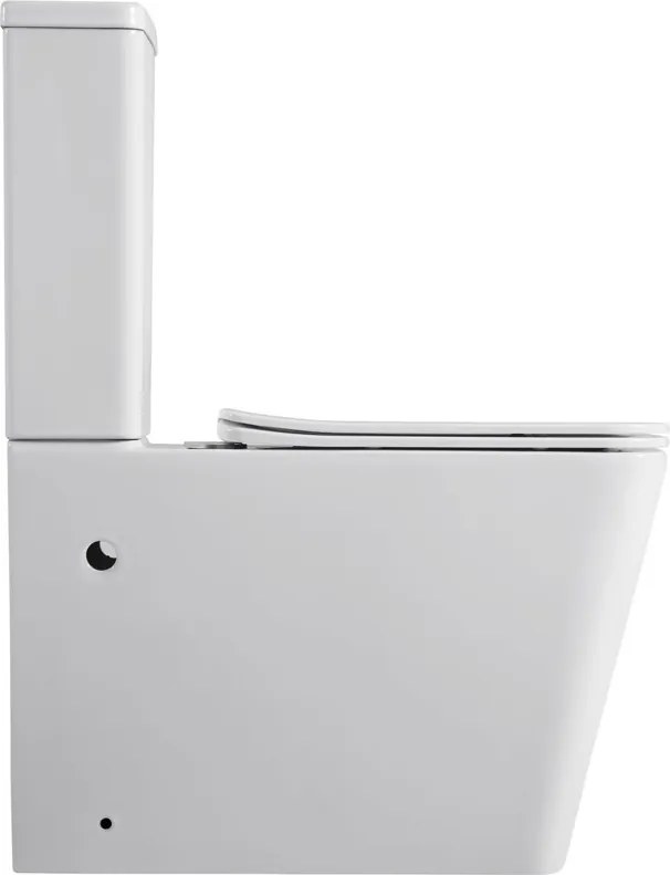 Erga Jotta, WC kombi mísa 640x365x820 mm, Rimless + toaletní sedátko, bílá lesklá, ERG-V03-JOTTA-RIM-WH
